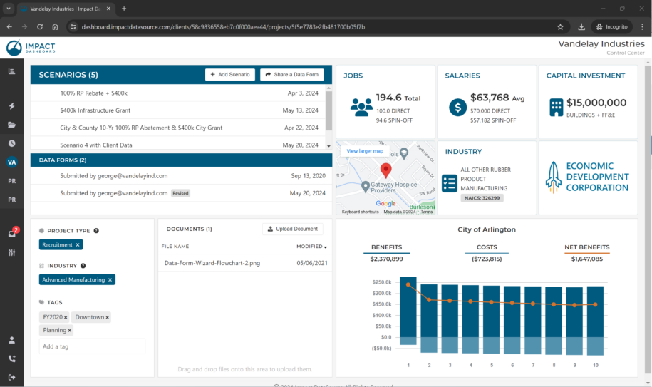 Revised Data Form on Control Center - Impact DataSource